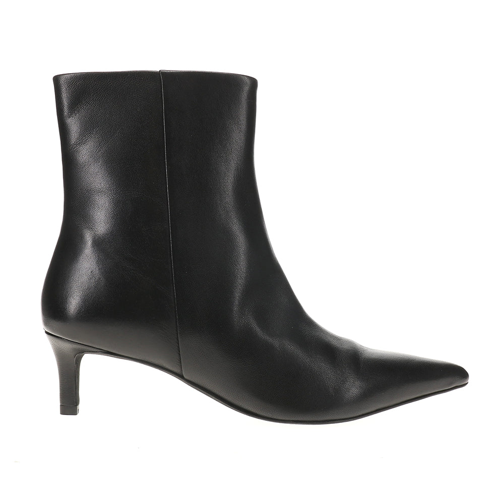 Shop Black Womens Dinner Date Pointed Toe Zippered Booties – Shoebacca