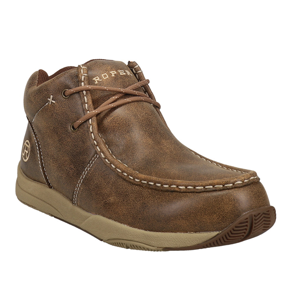 Shop Brown Mens Roper Clearcut Round Toe Chukka Boots – Shoebacca