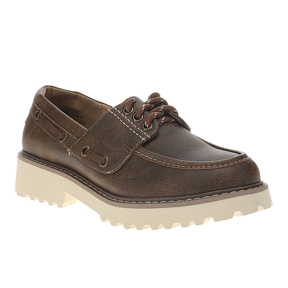 Shop Brown Womens Dockside Lug Sole Boat Shoes – Shoebacca