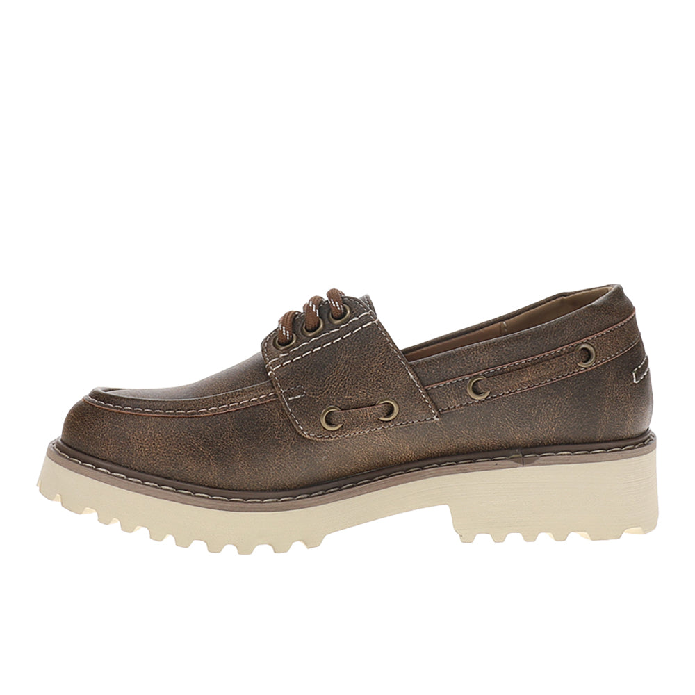 Shop Brown Womens Dockside Lug Sole Boat Shoes – Shoebacca