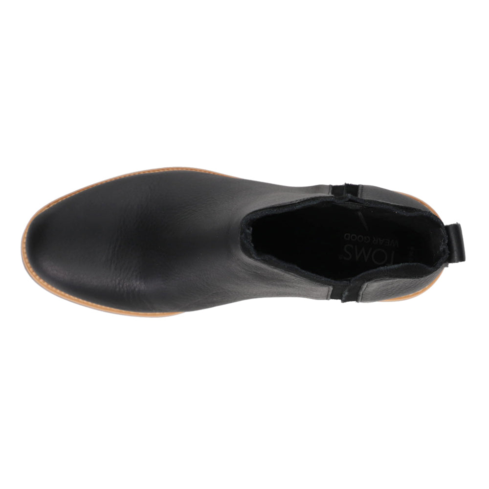 Shop Black Womens TOMS Hailey Round Toe Pull On Booties – Shoebacca