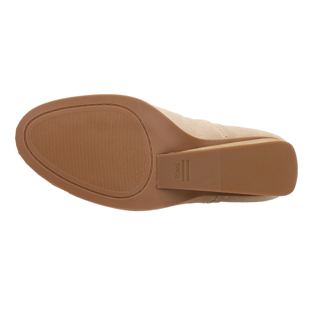 Shop Beige Womens TOMS Kaia Round Toe Wedge Booties – Shoebacca