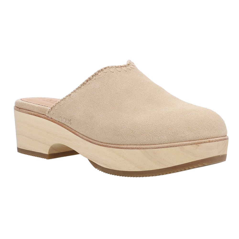 Shop Beige Womens TOMS Addison Platform Mule Clogs – Shoebacca