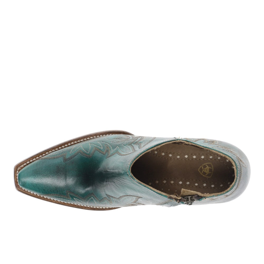 Shop Blue Womens Ariat Jolene Embroidered Zippered Snip Toe Cowboy ...