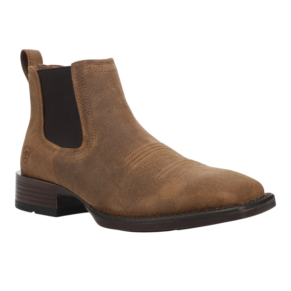 Shop Brown Mens Ariat Booker Ultra Square Toe Chelsea Boots – Shoebacca