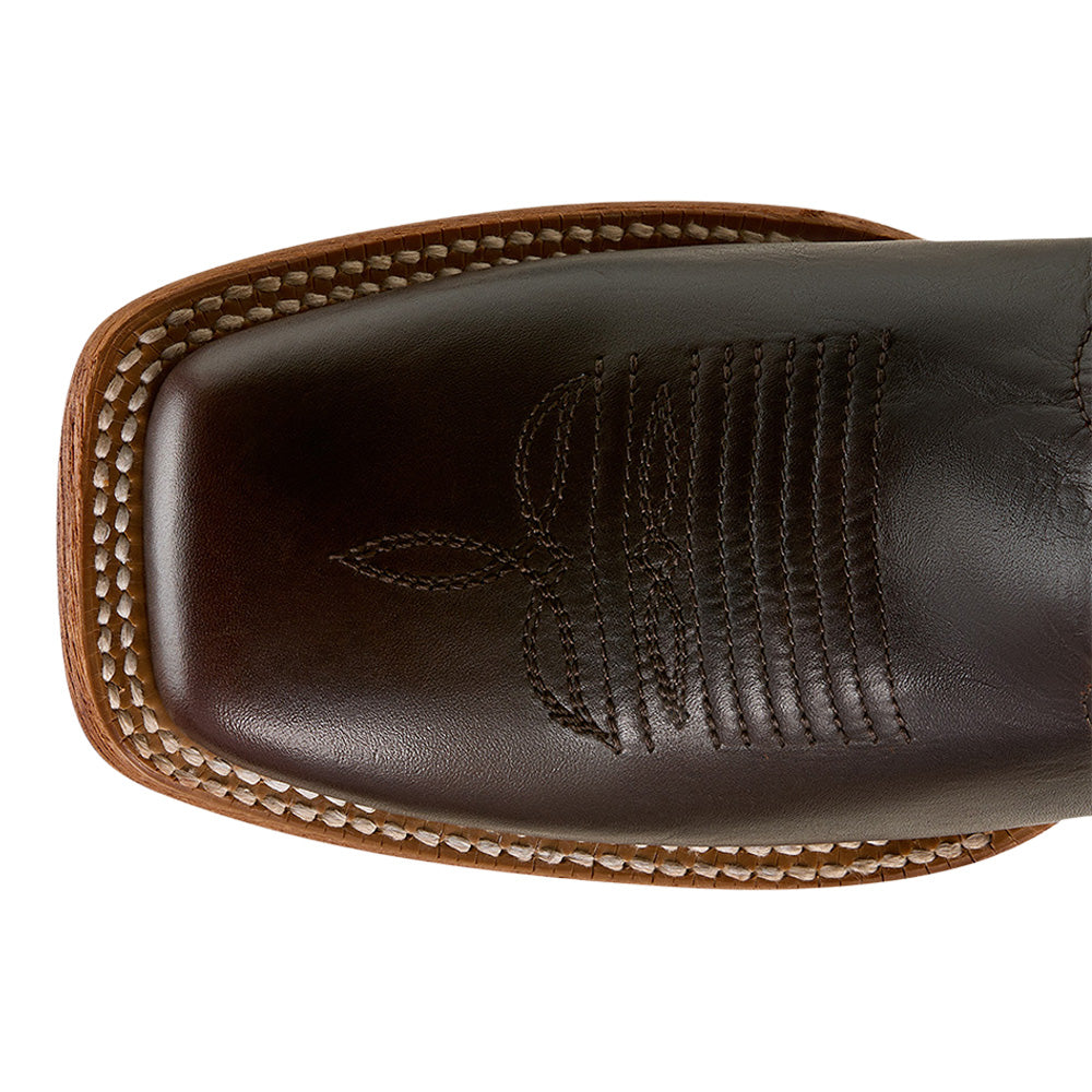 Shop Brown Womens County Lane Wide Square Toe Pull On Cowboy Boots ...