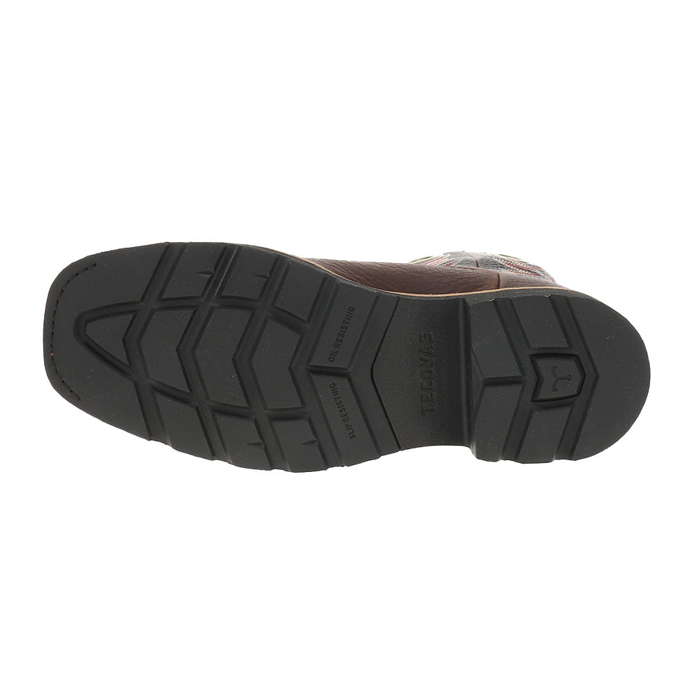 Shop Brown Mens LongHaul Embroidered Waterproof Square Composite Toe ...