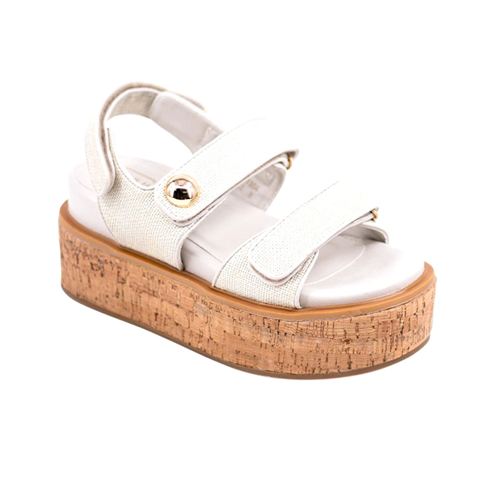 Shop Silver Womens Lucille Platform Slingback Sandals – Shoebacca