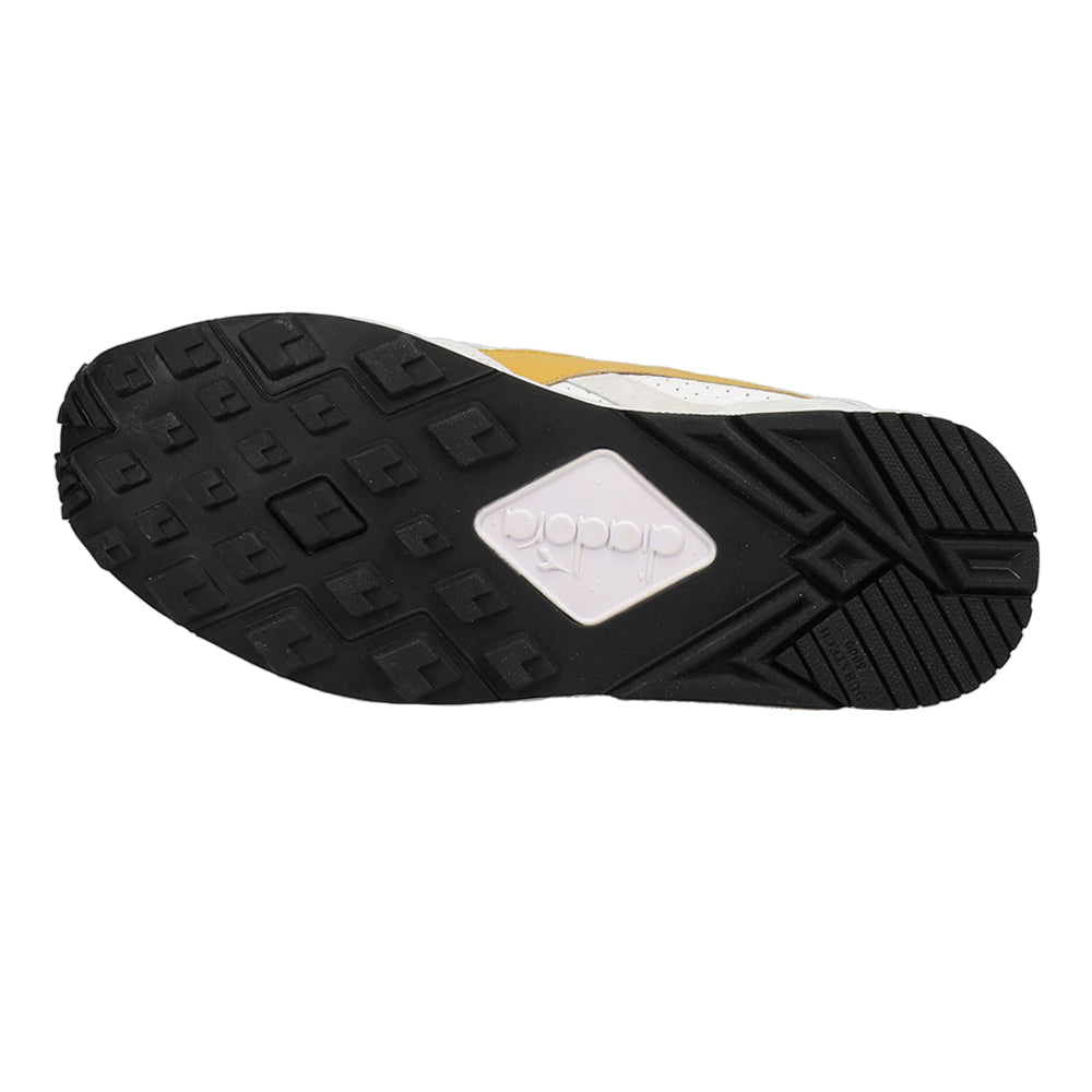 Shop White Mens Diadora Eclipse Italia Perforated Lace Up Sneakers ...