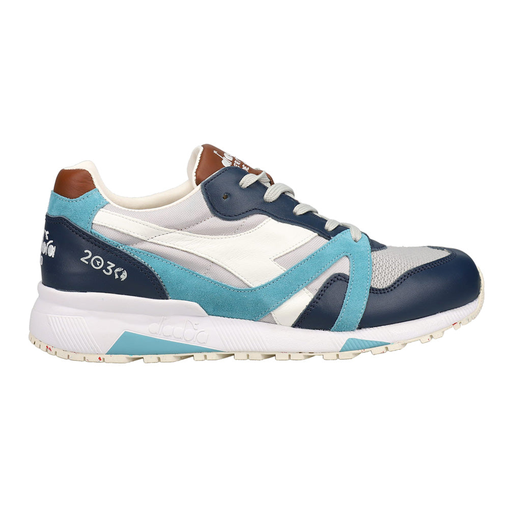 Shop Blue, Grey Mens Diadora N9000 2030 Italia Lace Up Sneakers – Shoebacca