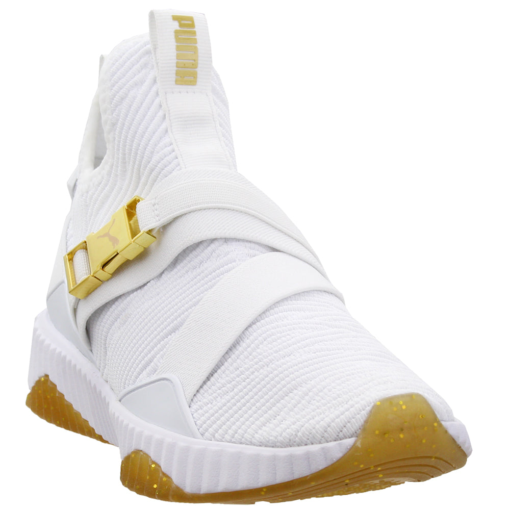 Shop White Womens Puma Defy Mid Varsity Slip On Training Shoes – Shoebacca