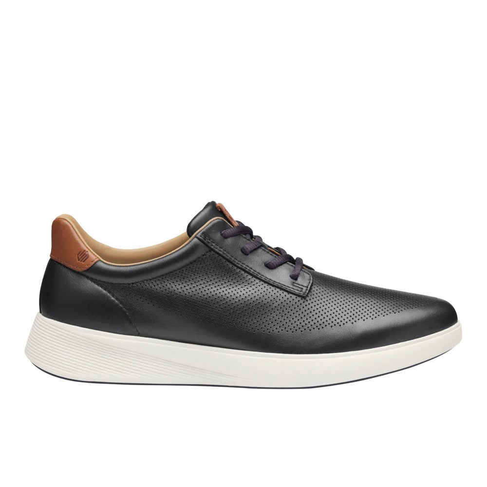 Shop Black Mens Akerson Perforated Plain Toe Sneaker – Shoebacca