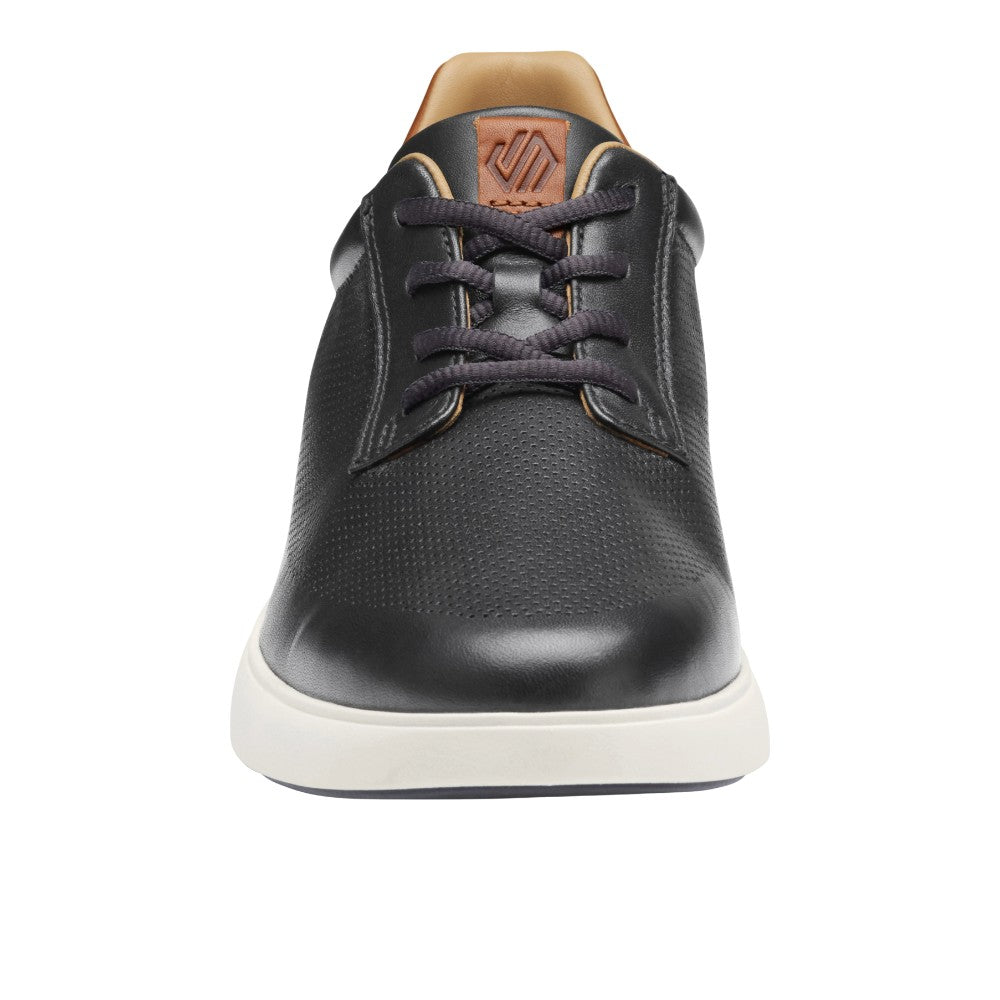 Shop Black Mens Akerson Perforated Plain Toe Sneaker – Shoebacca