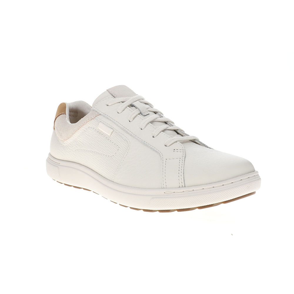 Shop White Mens Clarks Mapstone Lace Up Sneakers – Shoebacca