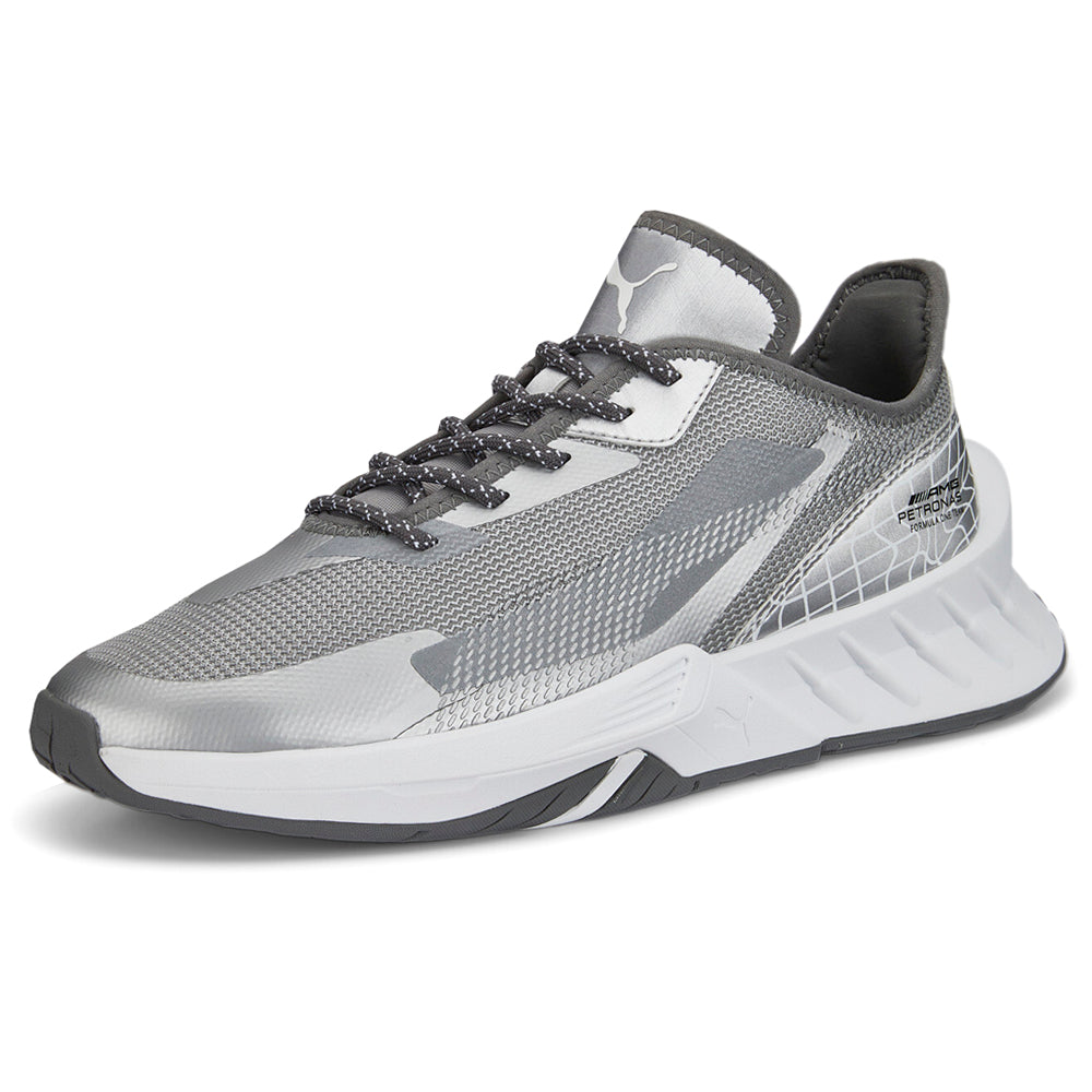 Shop Silver Mens Puma MAPF1 Maco Sl Rising Lace Up Training Shoes ...
