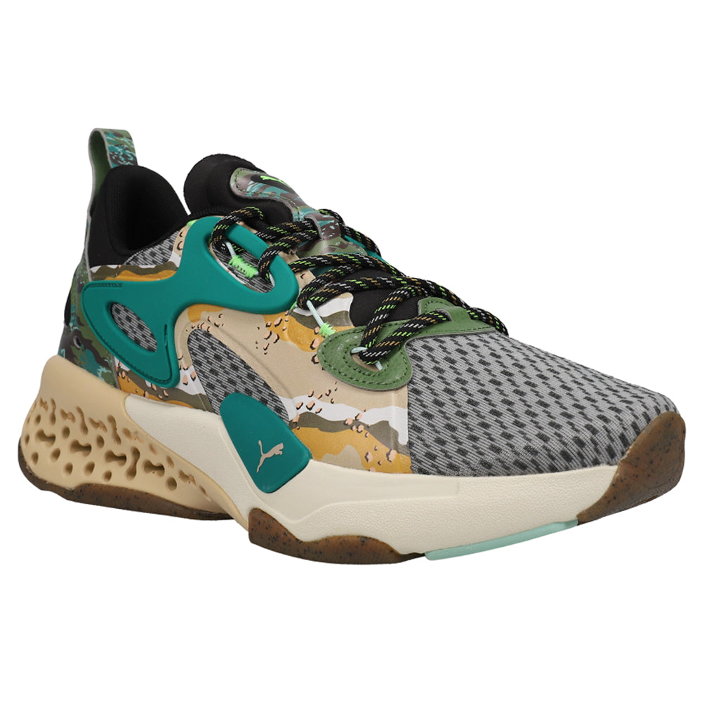 Shop Beige, Green, Grey Mens Puma Xetic Halflife Disruptive Camo Lace ...