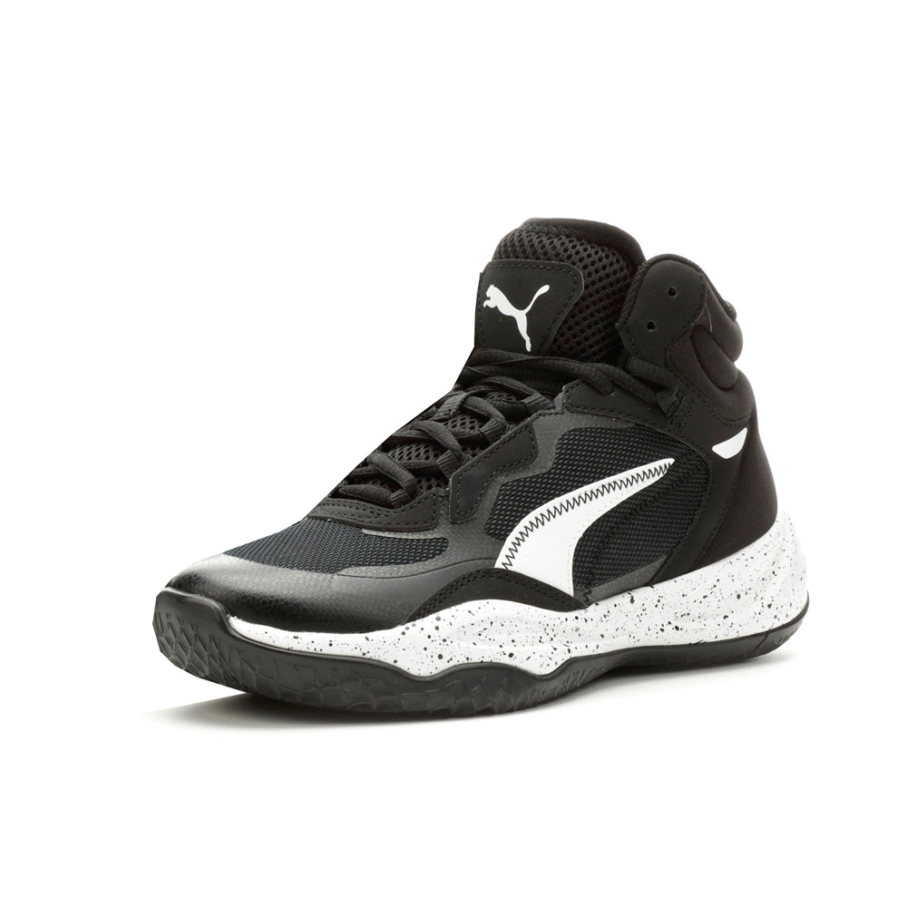 Shop Black Boys Puma Playmaker Pro Splatter High Top Sneakers (Big Kid ...