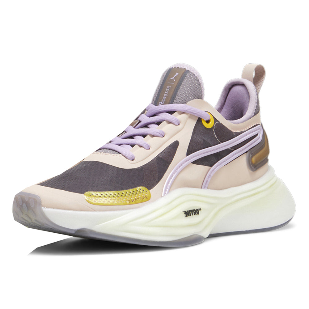 Shop Beige, Purple Womens Puma Lemlem x Pwr Nitro SQD Training Shoes ...