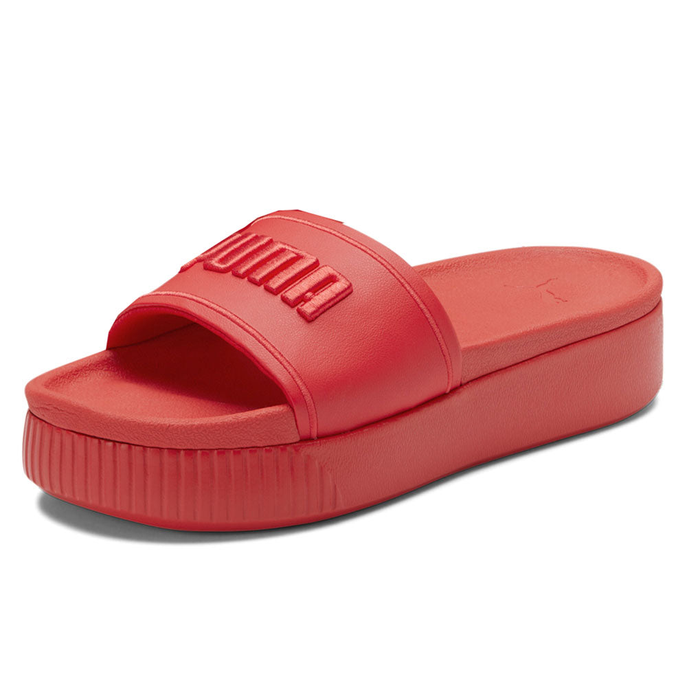 Shop Red Womens Puma Platform Slide Sandals – Shoebacca