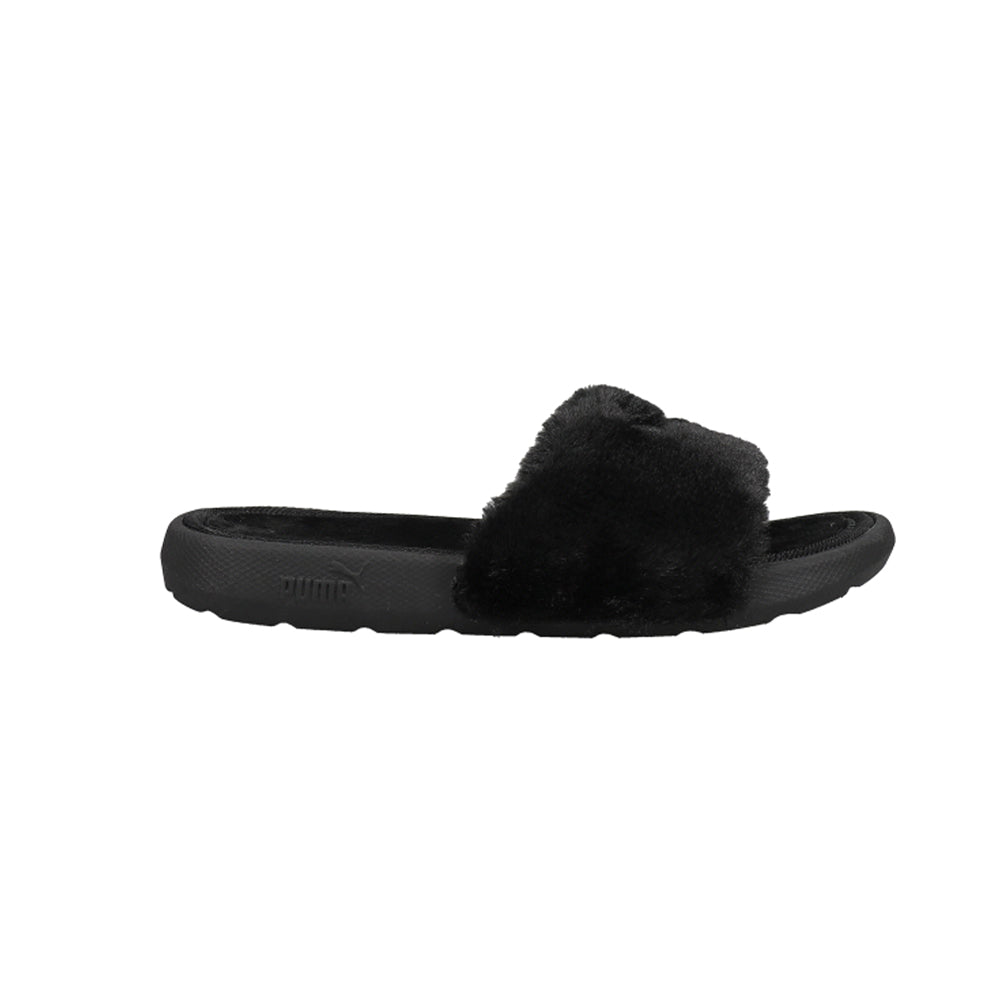 Shop Black Girls Puma Cool Cat Fluffy Bx Slide Sandals (Little Kid ...