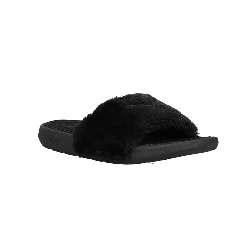 Shop Black Girls Puma Cool Cat Fluffy Bx Slide Sandals (Little Kid ...