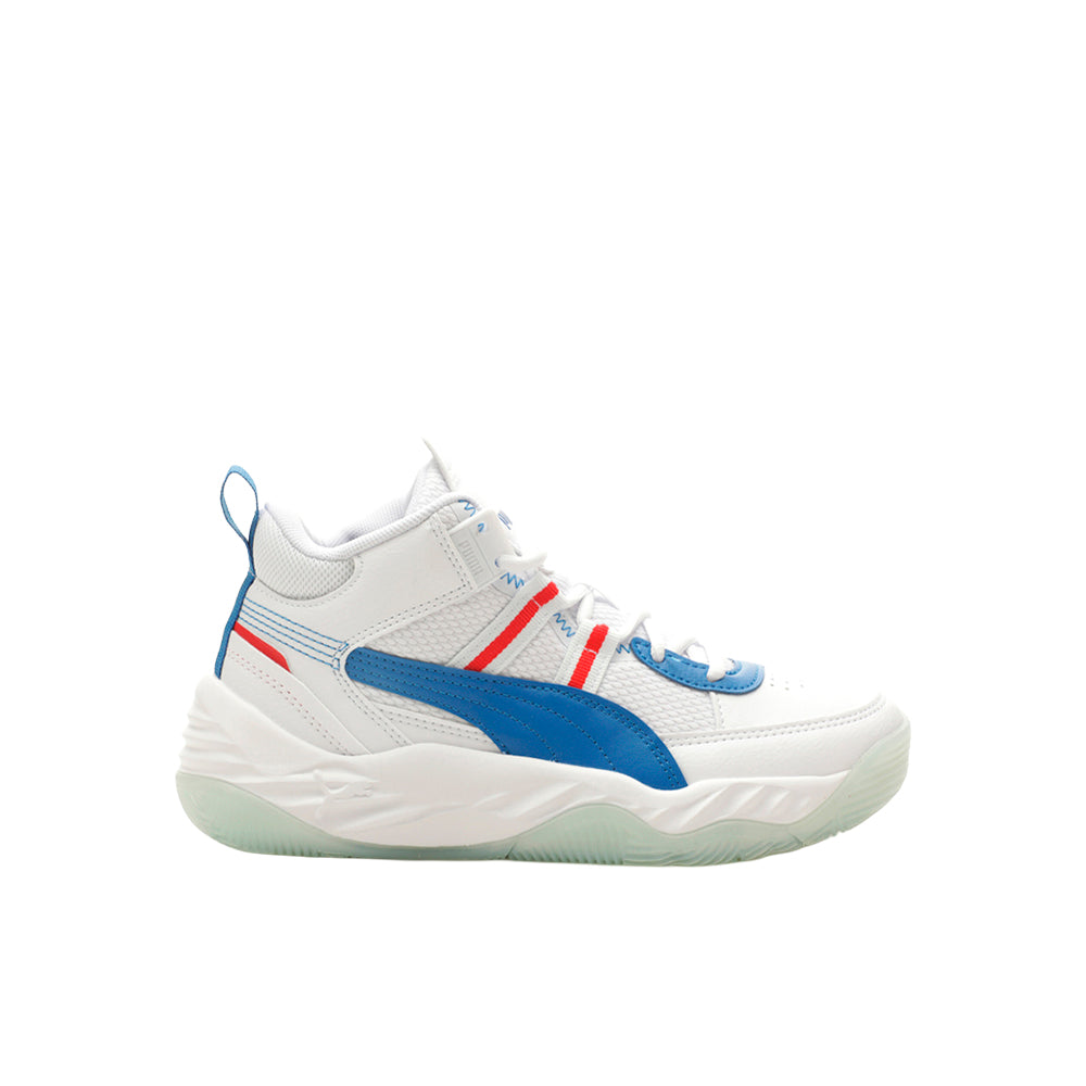 Shop White Boys Puma Puma Rebound Future Next Gen Jr Lace Up Sneakers ...