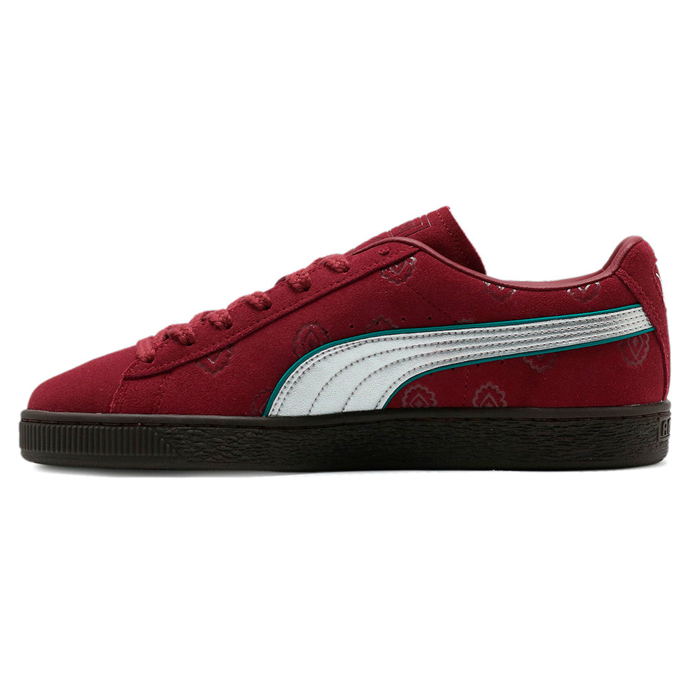 Shop Red Mens Puma Suede Red Haired Shanks x OP Lace Up Sneakers ...