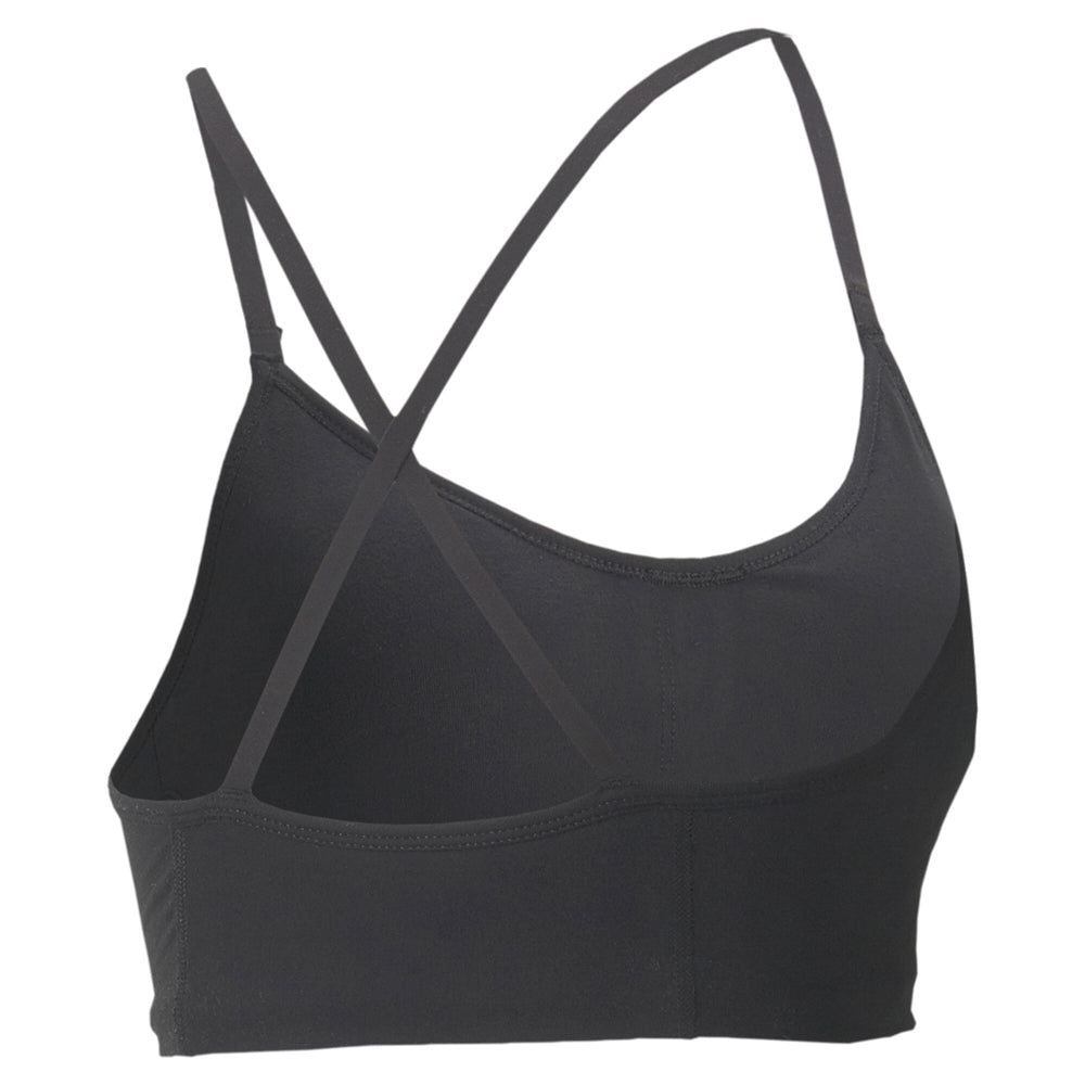 Shop Black Womens Puma Low Impact Studio Foundation Sports Bra – Shoebacca