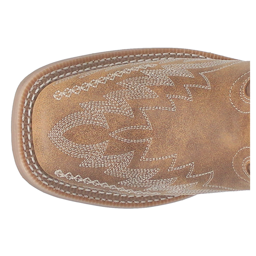 Shop Brown Womens Laredo Cheyenne Embroidered Square Toe Cowboy Boots ...