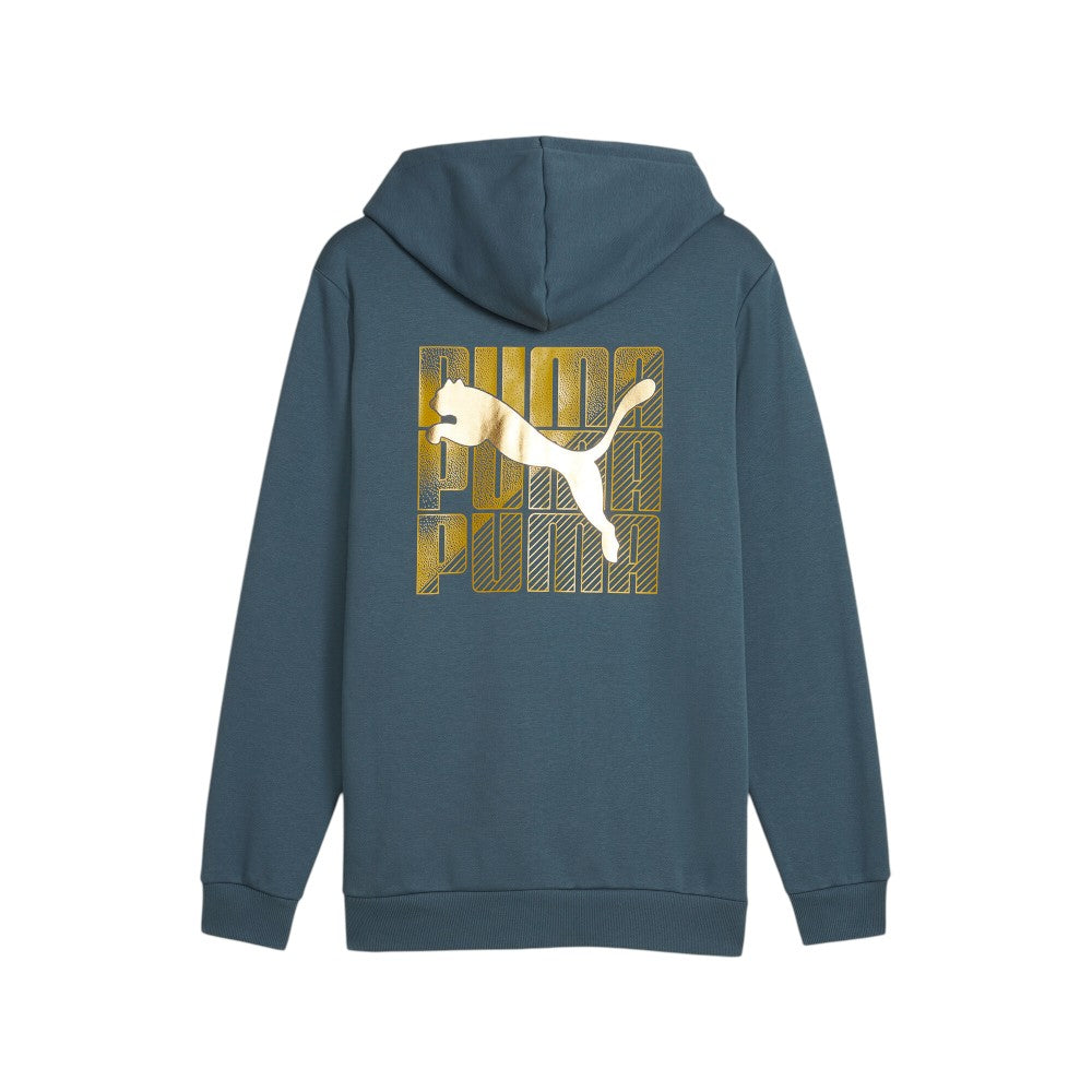 Shop Blue Mens Essentials Logo Lab Holiday Full Zip Hoodie – Shoebacca