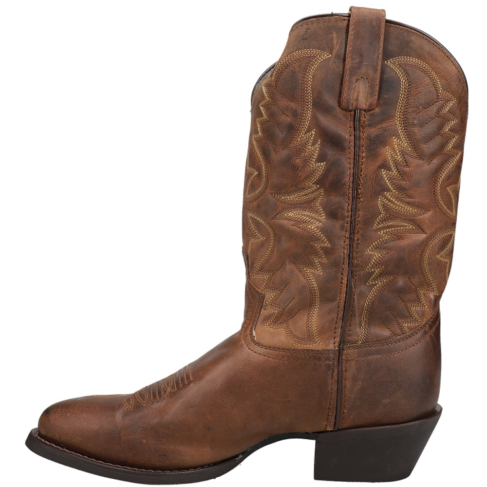Shop Brown Mens Laredo Birchwood Round Toe Cowboy Boots – Shoebacca