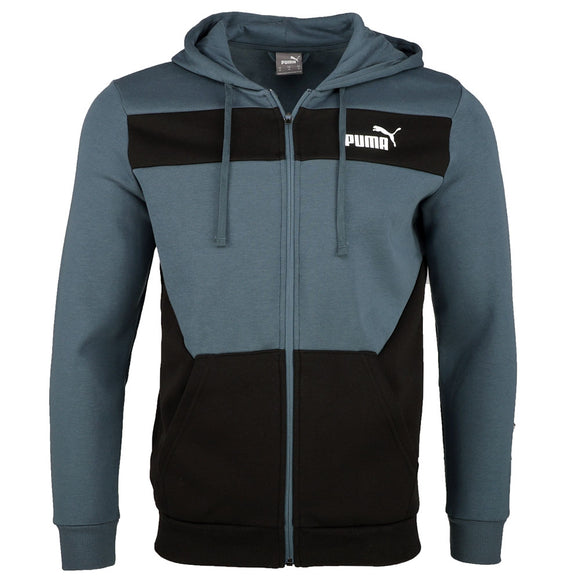 Shop Grey Mens Power Colorblock Full Zip Hoodie – Shoebacca