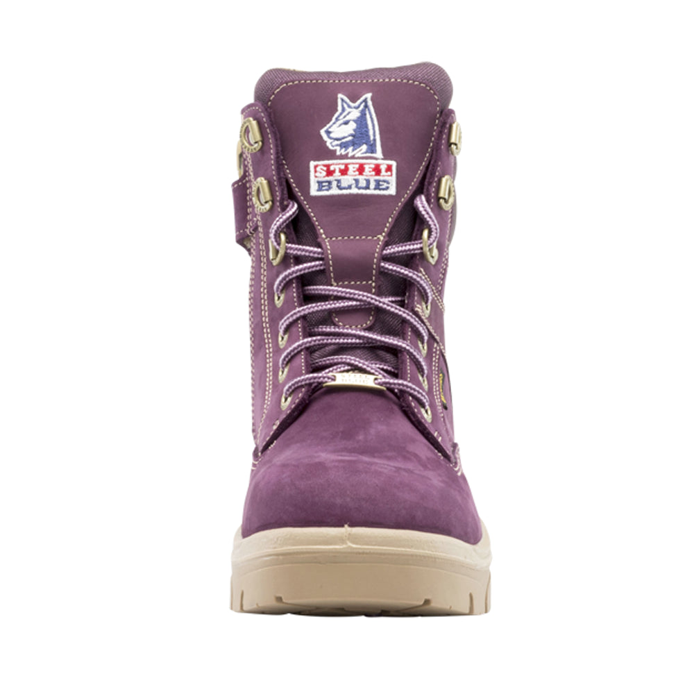 Shop Purple Womens Southern Cross 6 Inch Zippered Slip Resistant Wide ...