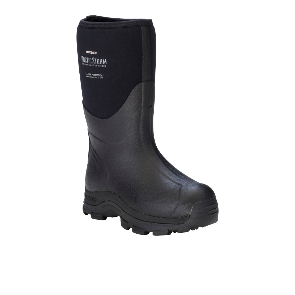 Shop Black Mens Dryshod Arctic Storm Mid 14 Inch Waterproof Round Toe ...