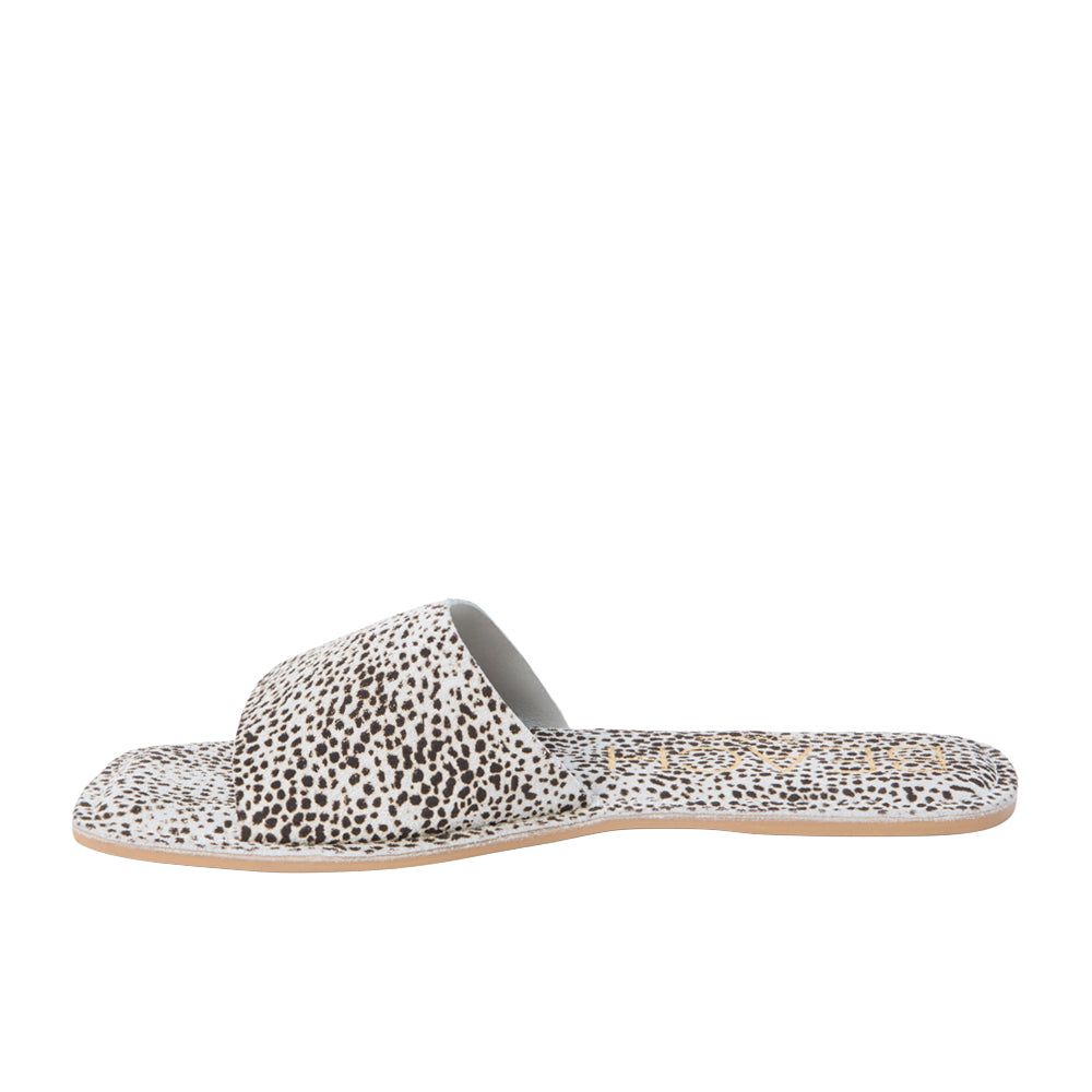 Shop Black, White Womens Bali Leopard Print Slide Flat Sandals – Shoebacca