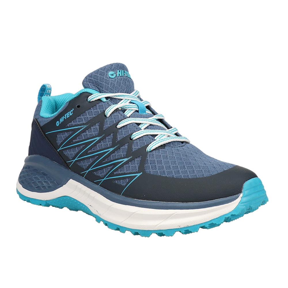 Shop Blue Womens Hi-Tec Trail Destroyer Low Trail Running Shoes – Shoebacca