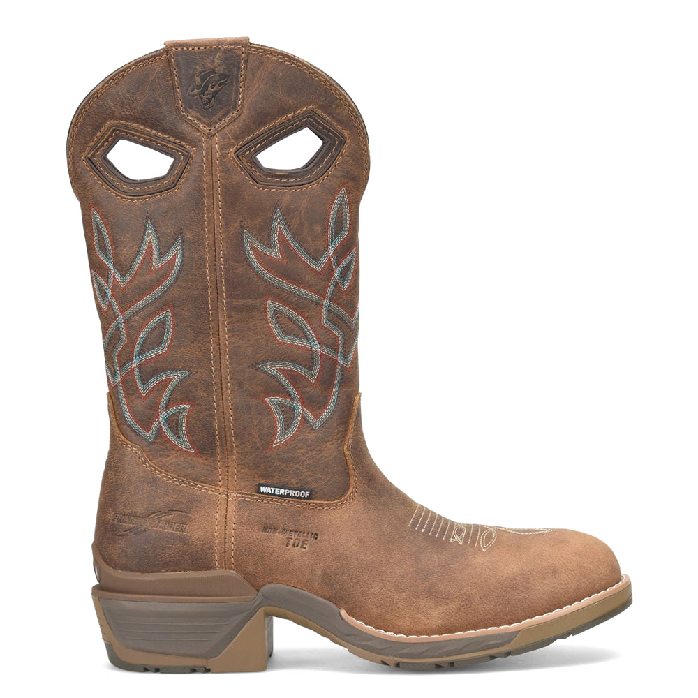 Shop Brown Mens Cleave 12 inch Oil Resistant Composite Toe Work Boots ...