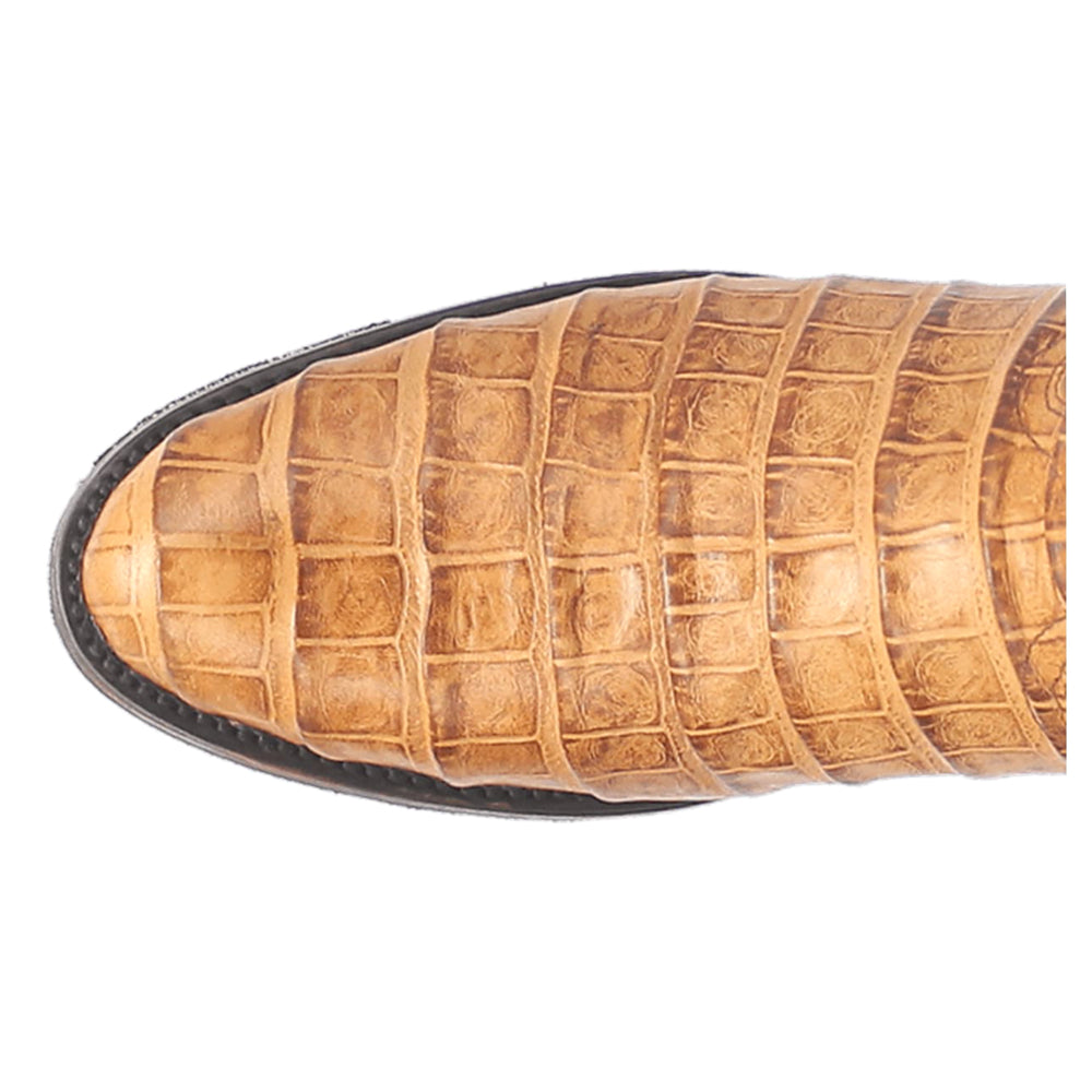 Shop Brown Mens Dingo Trail Boss Alligator Embroidered Round Toe Pull ...