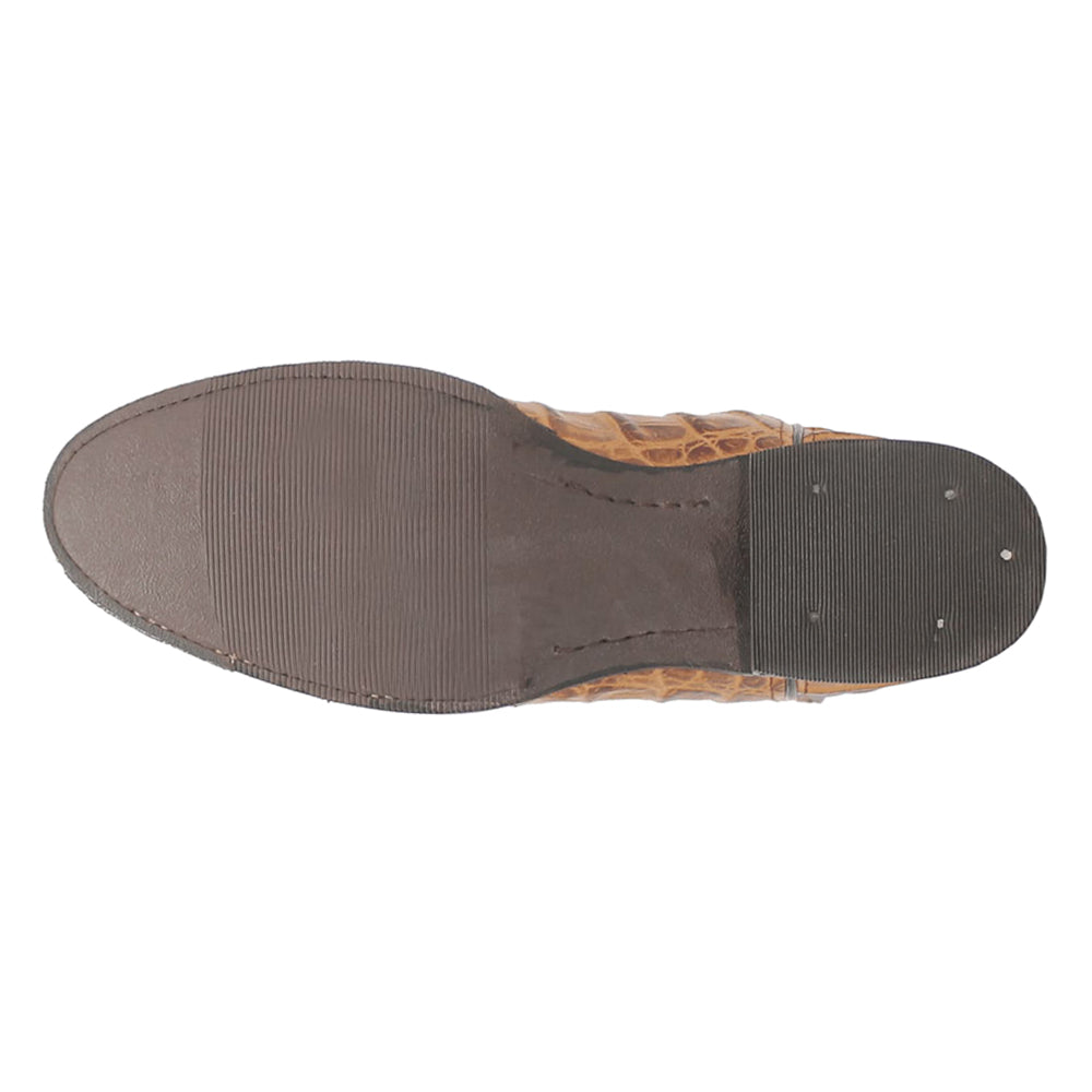 Shop Brown Mens Dingo Trail Boss Alligator Embroidered Round Toe Pull ...