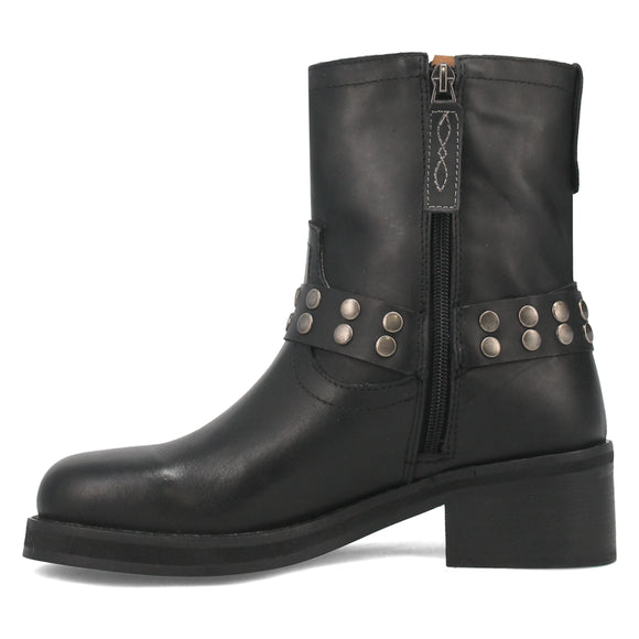 Shop Black Womens Dingo Anarchy Studded Motorcycle Boots – Shoebacca