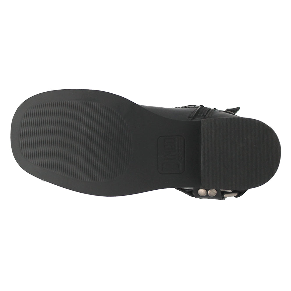 Shop Black Womens Dingo Anarchy Studded Motorcycle Boots – Shoebacca