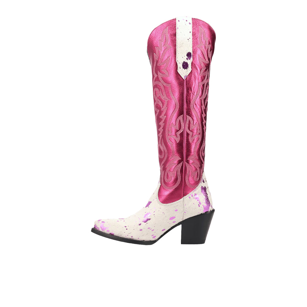 Shop Pink Womens Take No Bull Leather Boots – Shoebacca
