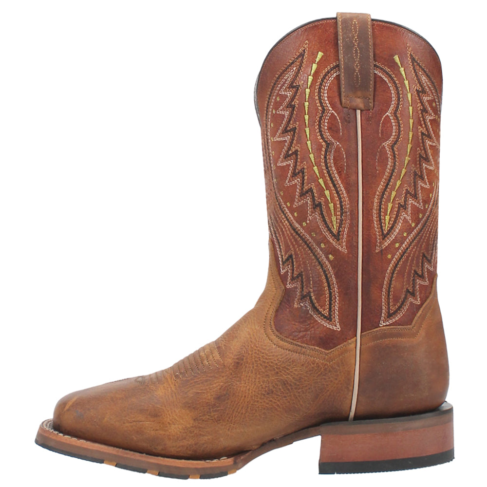 Shop Brown Mens Dan Post Boots Dugan Embroidered Square Toe Cowboy ...
