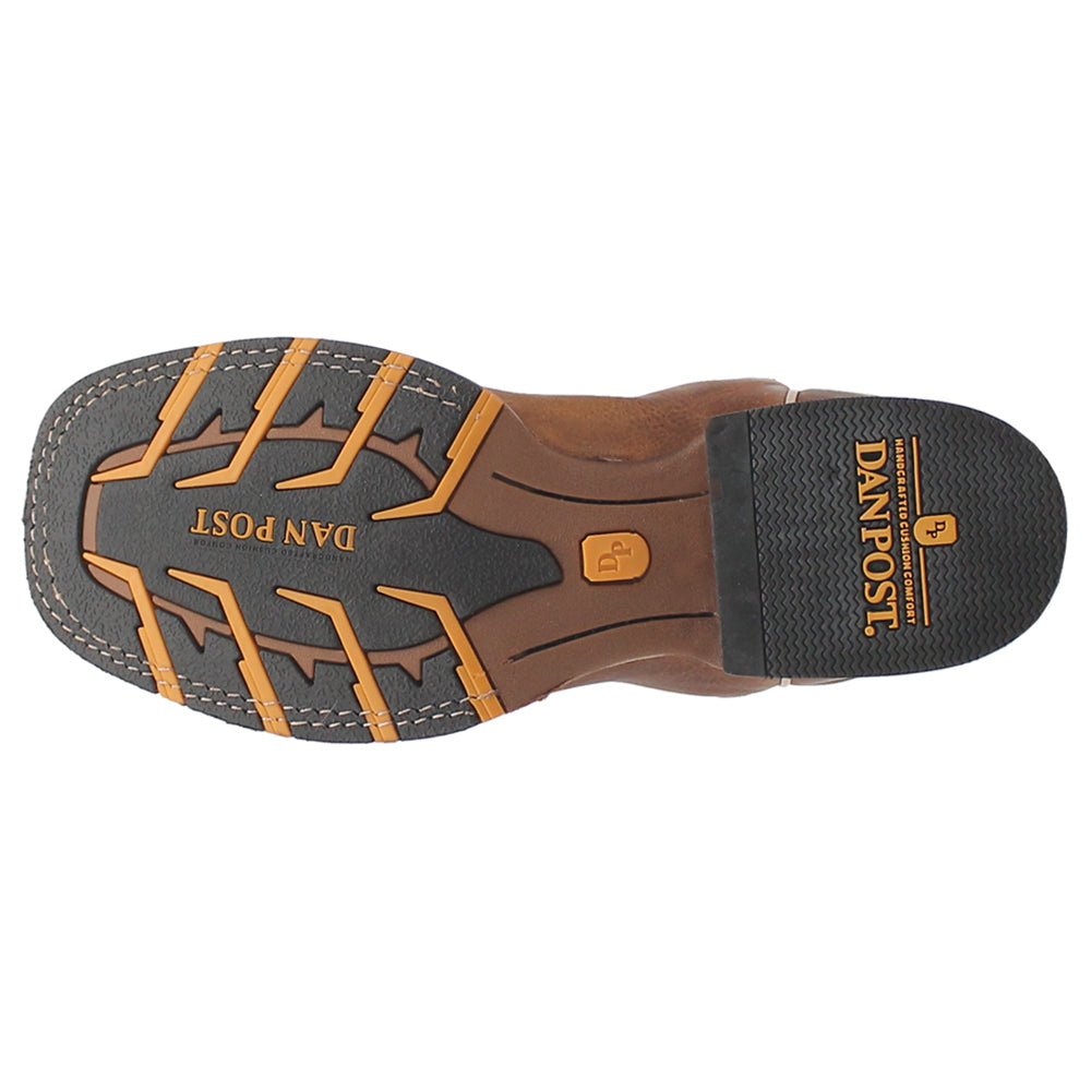 Shop Brown Mens Dan Post Boots Dugan Embroidered Square Toe Cowboy ...