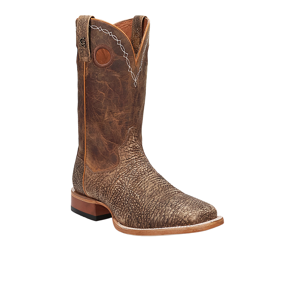 Shop Brown Mens Dan Post Boots Murray Embroidered Bison Square Toe Pull ...