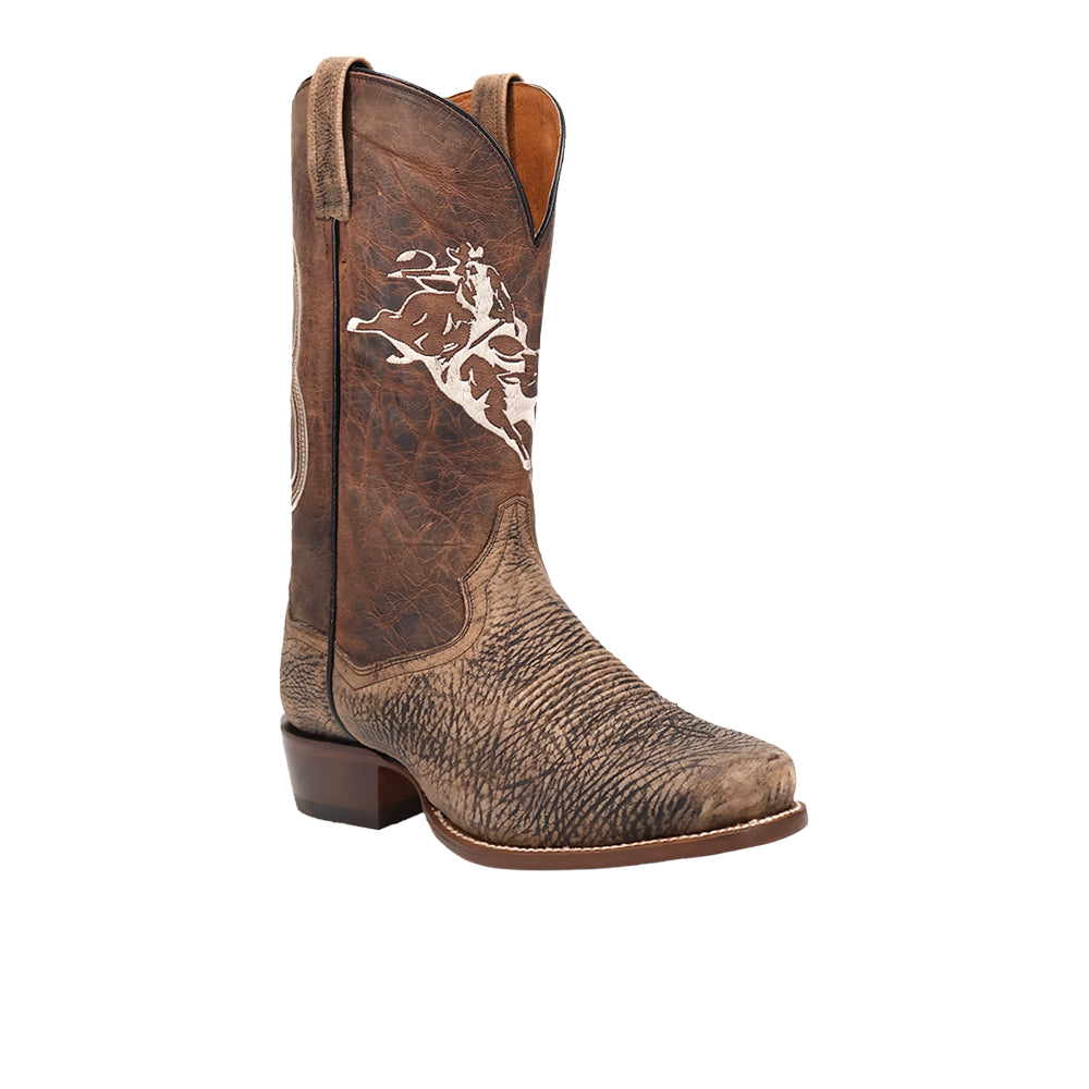 Shop Brown Mens Dan Post Boots Mauney Embroidered Graphic Bison Square ...