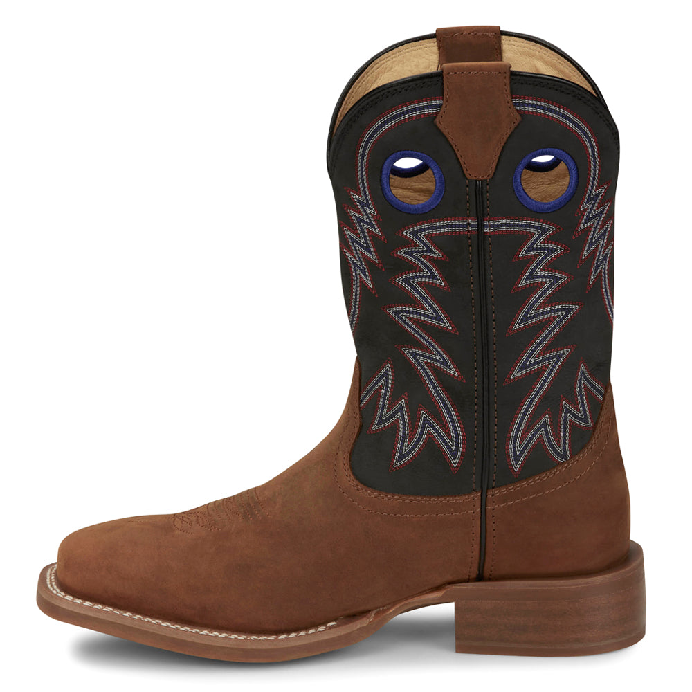 Shop Black, Brown, Brown Mens Justin Boots Frontier 11 Inch Shane Wide ...