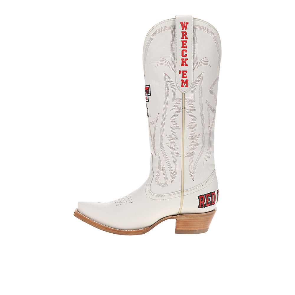 Shop White Womens Texas Tech University Gameday Embroidered Snip Toe ...