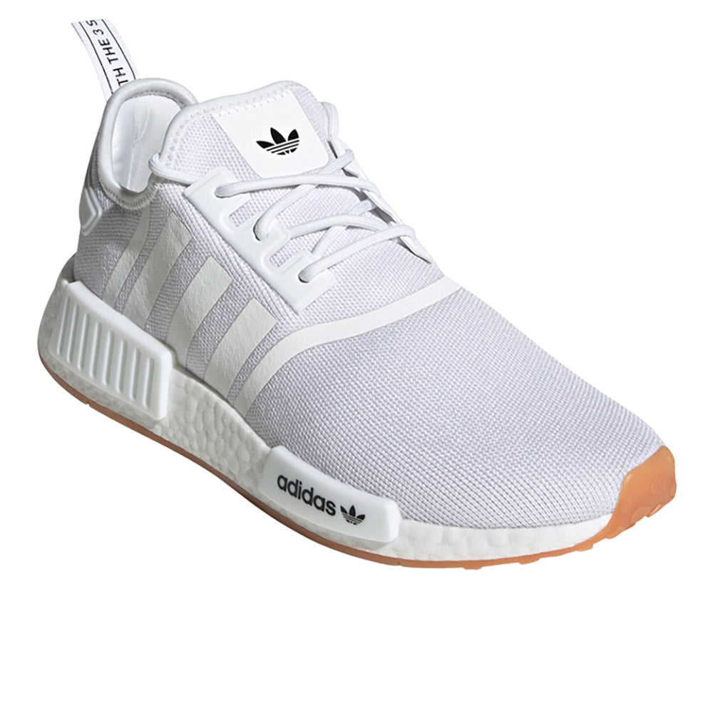 Shop White Mens NMD R1 Lace Up Sneakers – Shoebacca