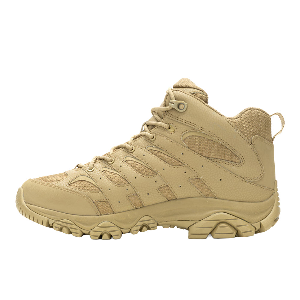 Shop Beige Mens Merrell Work Moab 3 Mid Waterproof Work Boots – Shoebacca